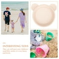 4pcs Silicone Sieve Toy Interactive Sand Toy Kids Beach Sand Plaything ...