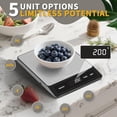 Food Scale - Rechargeable Digital Kitchen 33lb 1g/0.05oz Precision Type ...
