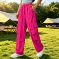 CBASIHI Womens Wide Leg Cargo Pants with Pockets- High Waist Summer ...