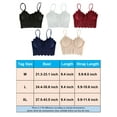 Deago 5 Pieces Lace Bralettes for Women with Straps and Removable Pads ...