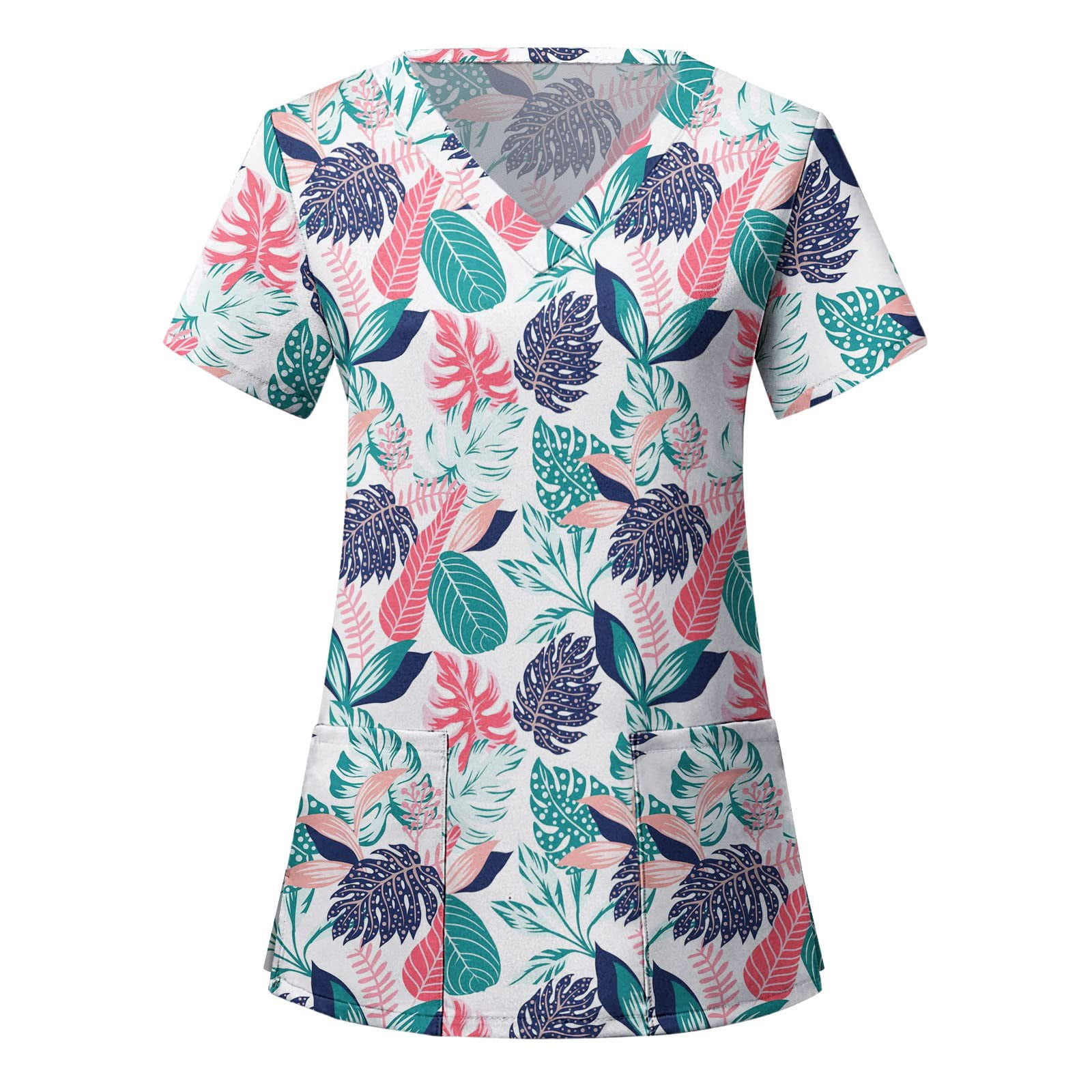 Click here for Topllc Scrubs Tops For Women Floral Print Nurse Un... prices