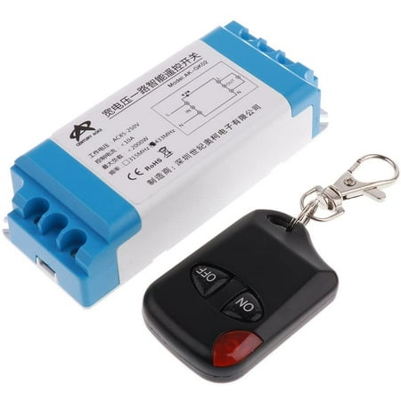 DC15V 120V Relay Wireless 2 Mode Remote Control Switch Transmitter ...