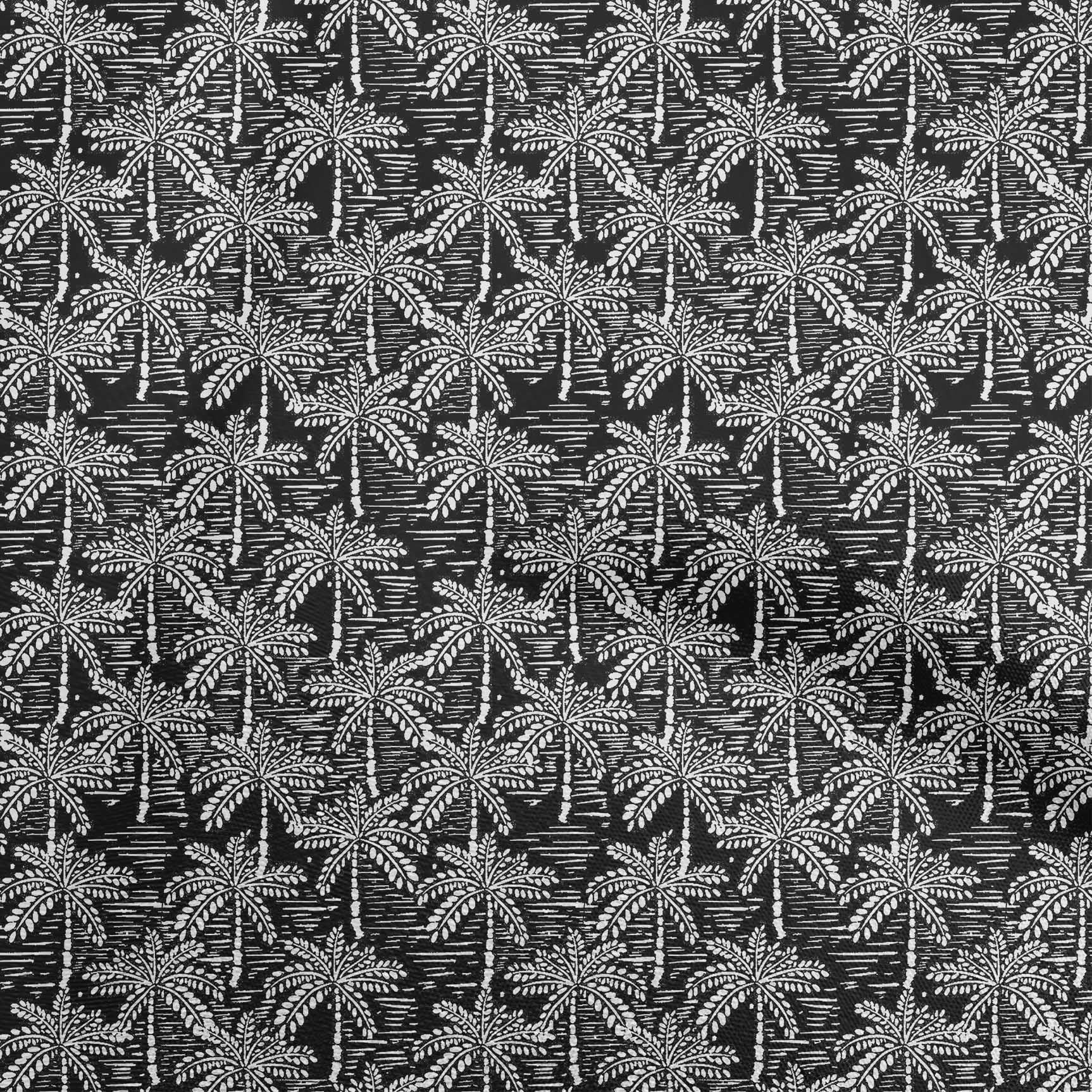 oneOone Velvet Black Fabric Tree Quilting Supplies Print Sewing Fabric ...