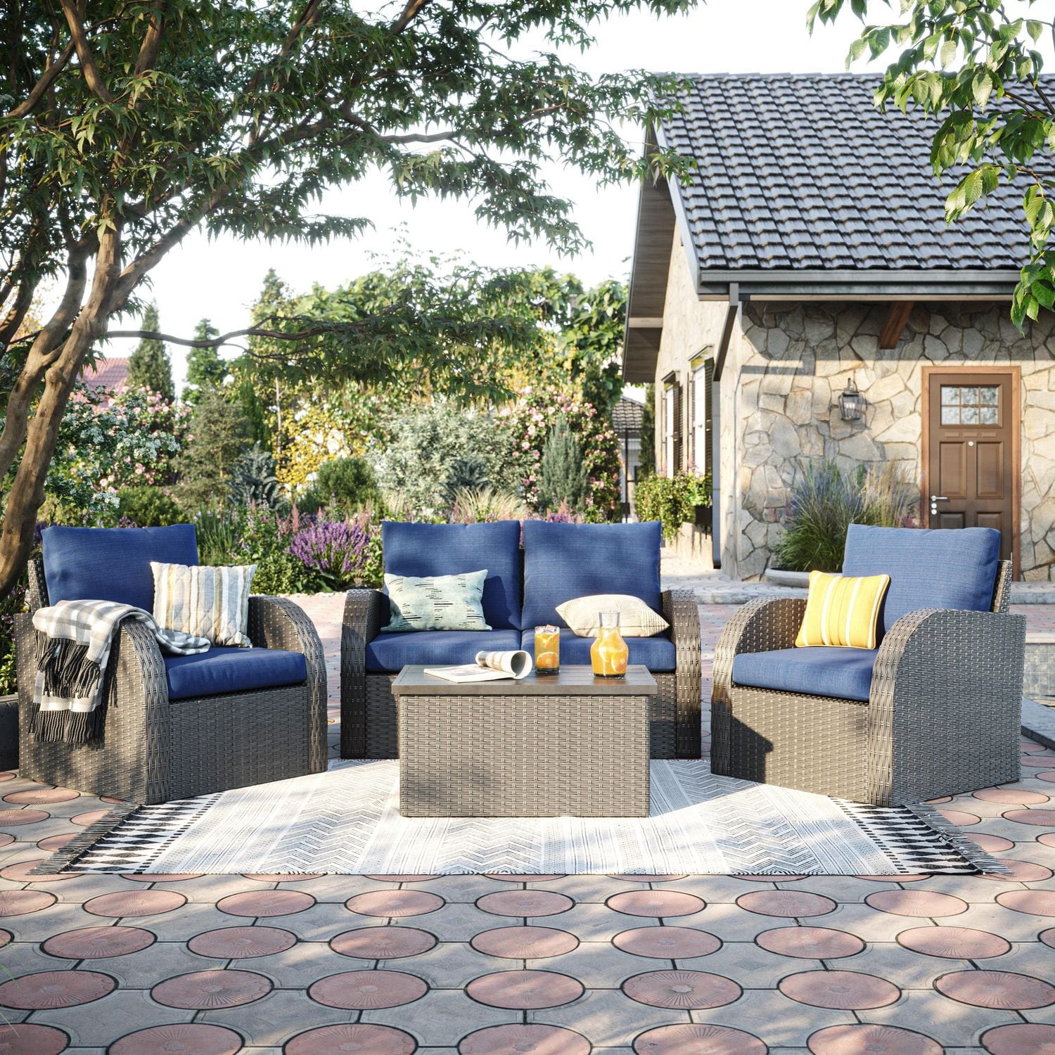 Click here for Corliving Brisbane 5 Piece Rust Resistant Resin Wi... prices