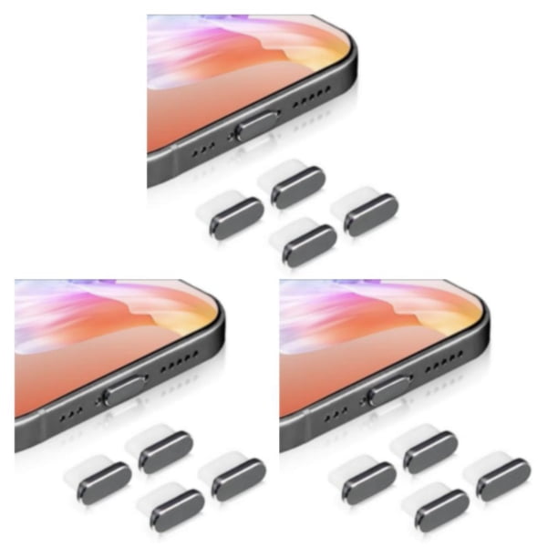 Youkk 4pieces Removable Metal Dust Plug For Charging Port Accurate ...
