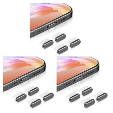 Youkk 4pieces Removable Metal Dust Plug For Charging Port Accurate ...