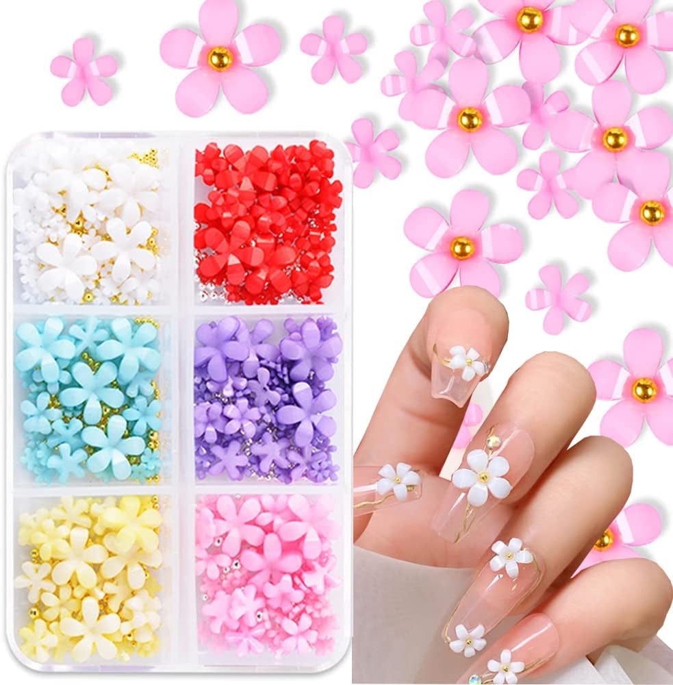 3d Nail Art Flower Designs