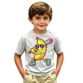 Boy Girl Baseball Shirt Kids Back to School Banana T-Shirt Funny Banana ...
