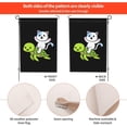 Funny Cat on Sea Turtle Garden Flag Double Sided Burlap 12x18 Inch ...