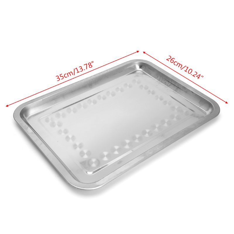 Whoamigo Stainless Steel Rectangular Plate Barbecue Grilled Fish Tray ...