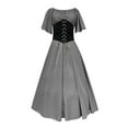 Renaissance Corset Women Dress Medieval Vintage Pirate Plus Size Gothic