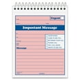 TOPS Telephone Message Book with Fax/Mobile Section, 4.25 x 5.5, 1/Page ...