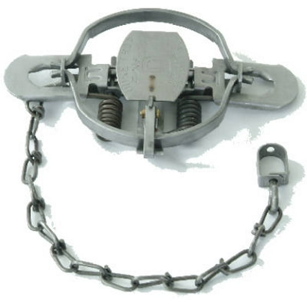 Duke #2 Coil Spring Trap For Bobcats Otters & Foxes 5 5" Jaw Spread ...