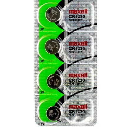 4 x Maxell CR1220 Batteries, Lithium Battery 1220 | Walmart Canada