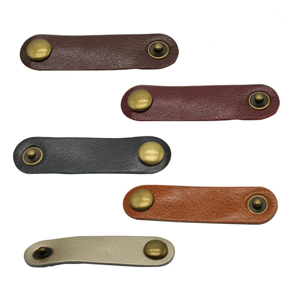 Leather USB Cord Organizer Data Cable Keeper Charging Cable Wrapper ...