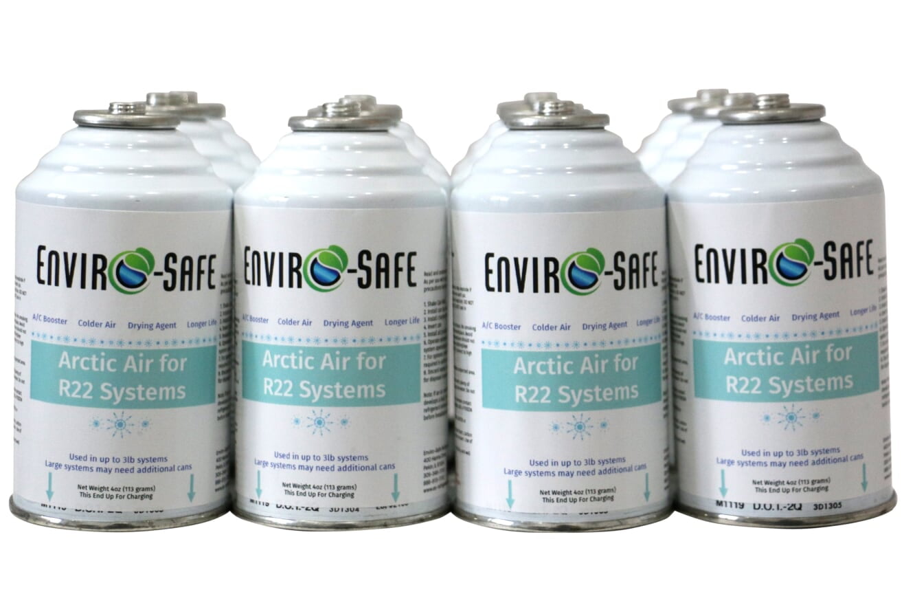 Envirosafe Arctic Air for R22, R-22, R22a systems, case of 12 cans - Walmart.com