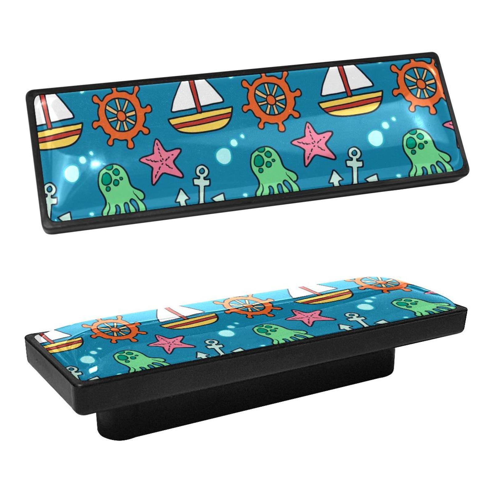 4 Pcs Rectangle Cabinet Handle Cupboard Knob Drawer Pulls Handle ...