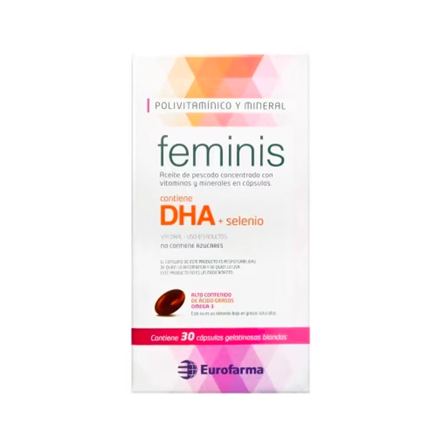 Suplemento Alimenticio Feminis 30 Cápsulas multicolor 30 Cápsulas ...