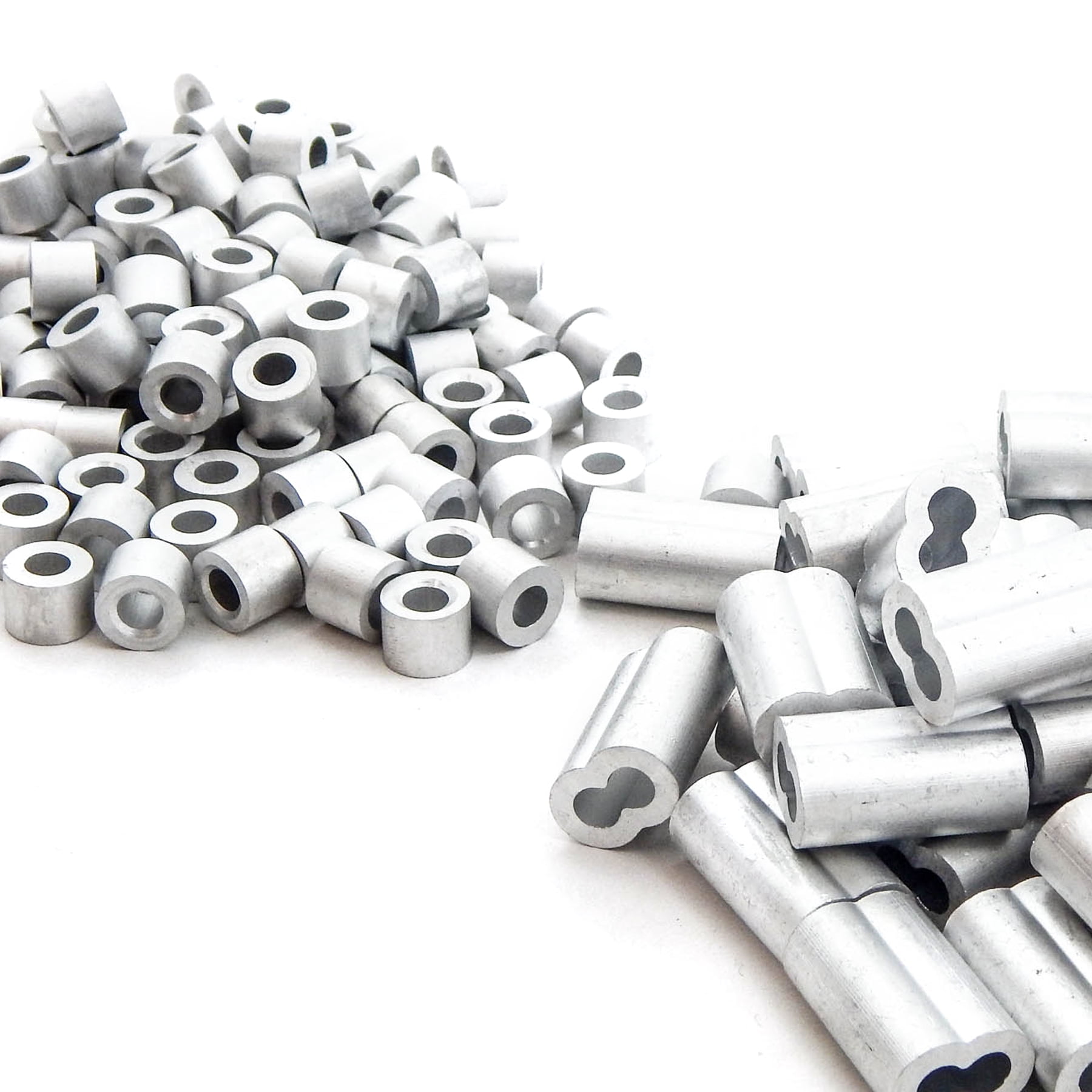 Red Hound Auto 50 Ferrule 3/16 Double Barrel Aluminum Cable Snare Wire ...