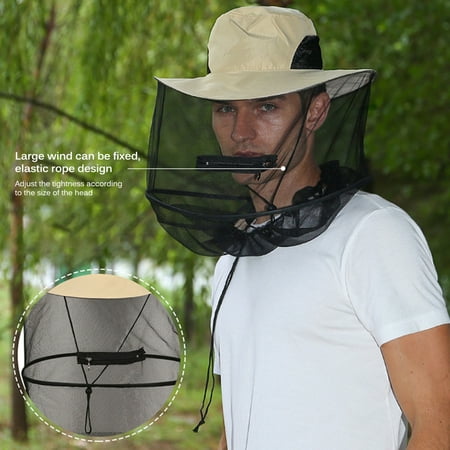 Mosquito Head Net Hat Anti-Mosquito Hat Cap Convenient Breathable Anti ...