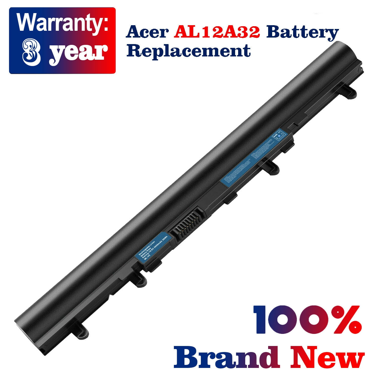 AL12A32 4 Cell Battery For Acer Aspire V5 E1 Series ES1-411-P2LF ...