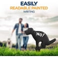 Ram-Pro No Pooping Naughty Dog Black Yard Sign with Stake Cast Iron ...