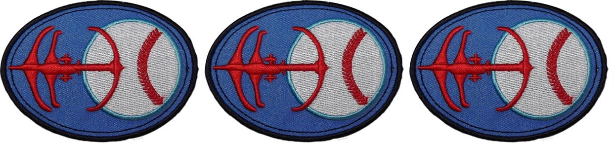 Star Trek DS9 Baseball Holosuite Prop Logo 3.5" Tall Embroidered Patch ...