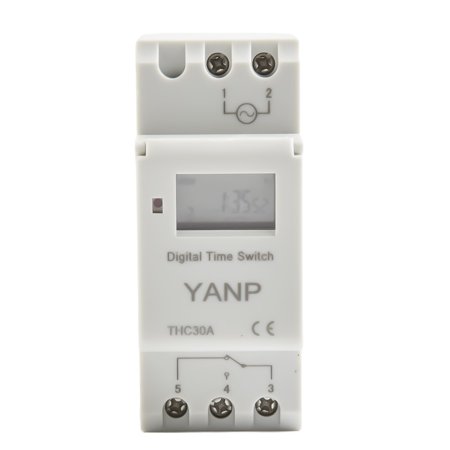 Din Rail 2 Wire 7 Days Per Week Programmable Digital Time Switch Relay ...