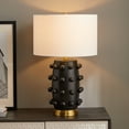 Evelyn&Zoe Farrington 26" Tall Ceramic Table Lamp with Fabric Shade ...