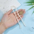 About 84Pcs Freshwater Pearl Beads 1 Strand Oval Pearl Beads Beige ...