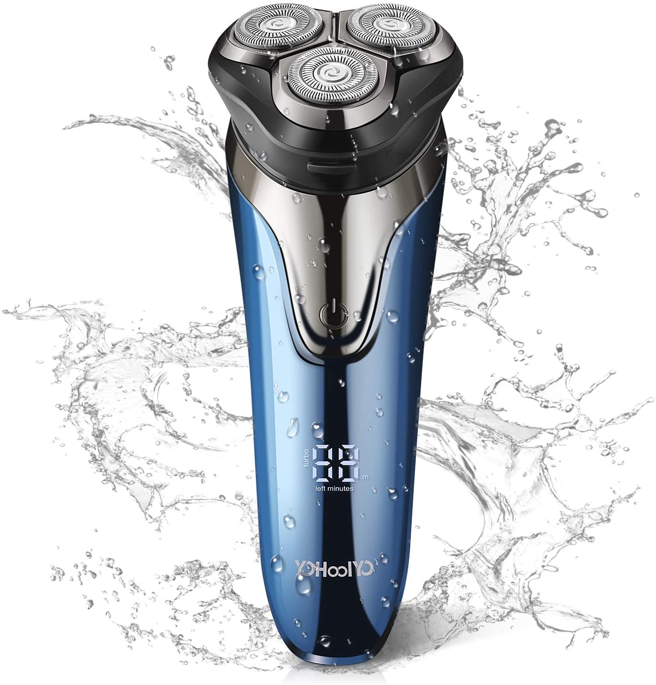 Electric Shaver 2 Speed Modes % Waterproof IPX7 Wet & Dry Rotary Shaver ...