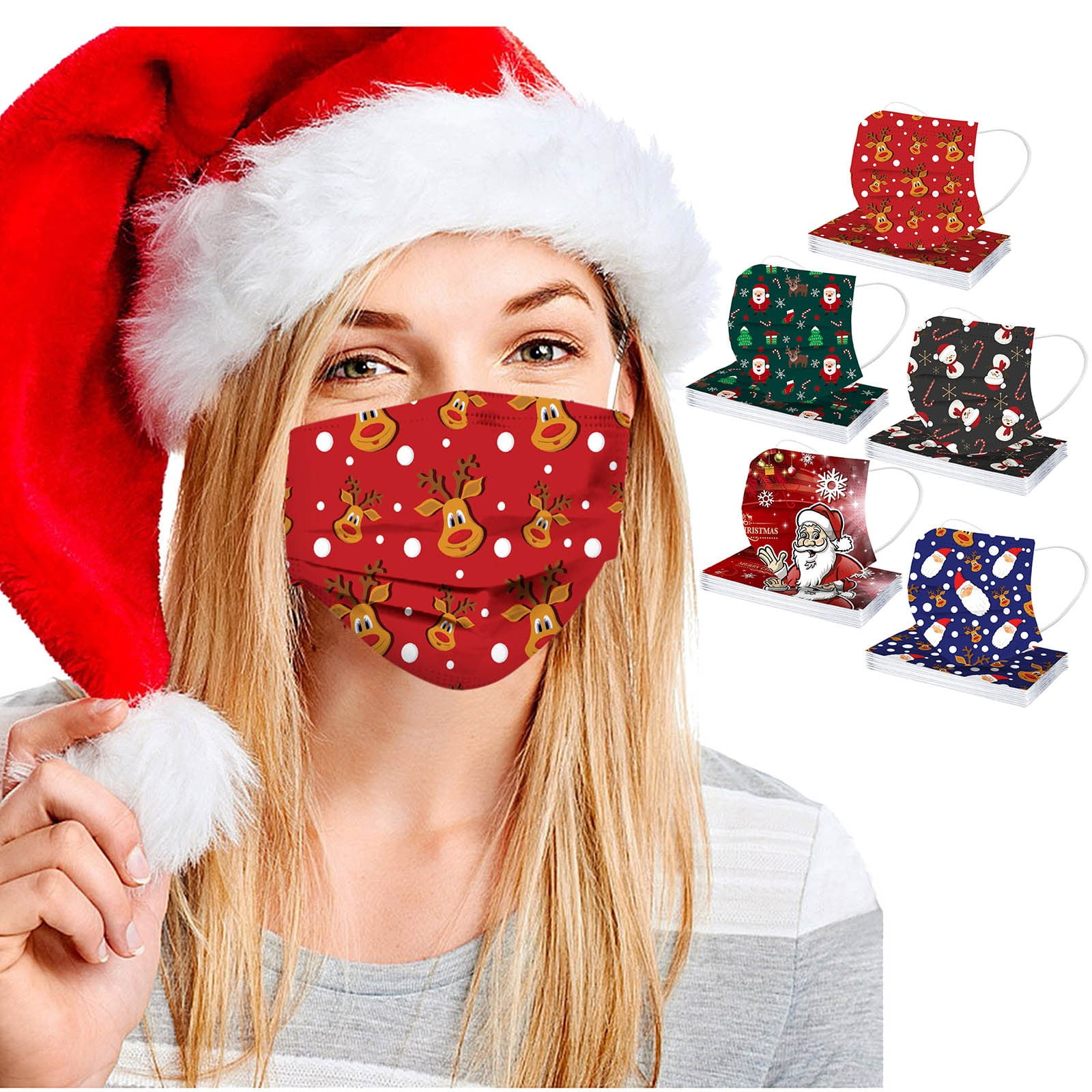 Click here for Xixi Disposable Unisex Printed Christmas Soft Mask... prices