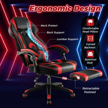 RESPAWN 110 Pro Gaming Chair - Gaming Chair with Footrest, Reclining ...