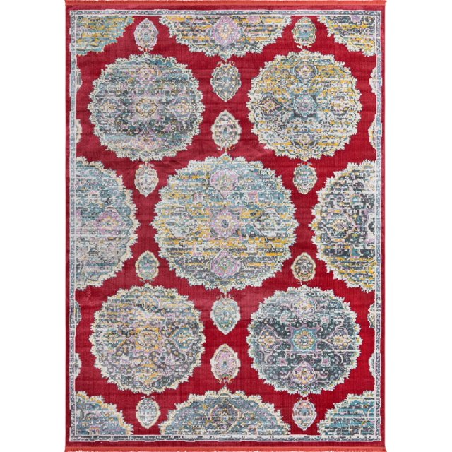 Rugs.com Paragon Collection Rug – 9' x 12' Red Medium-Pile Rug Perfect ...