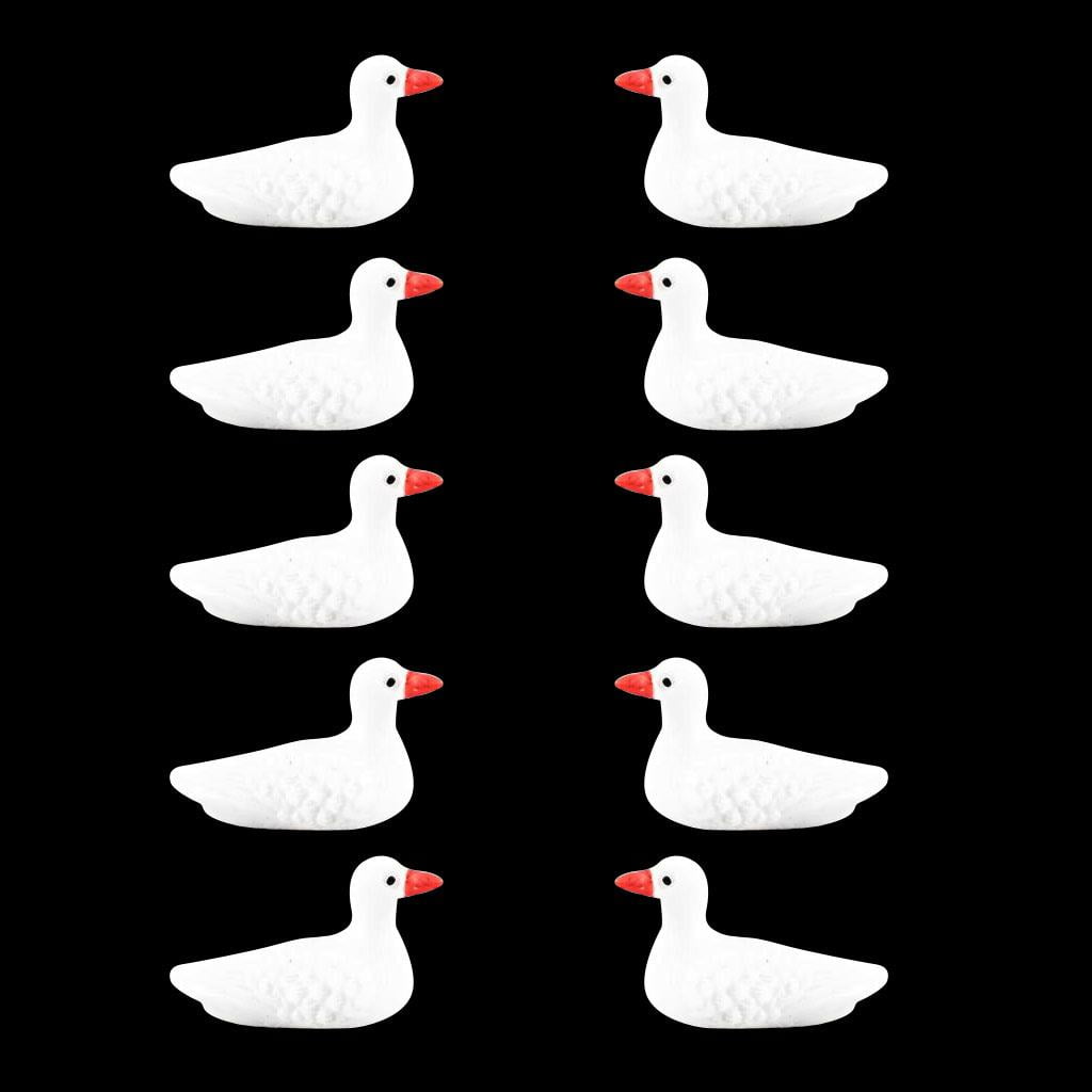 Pack of 10 Miniature Seagulls Fairy Garden Animal Pond Pool Landscape ...