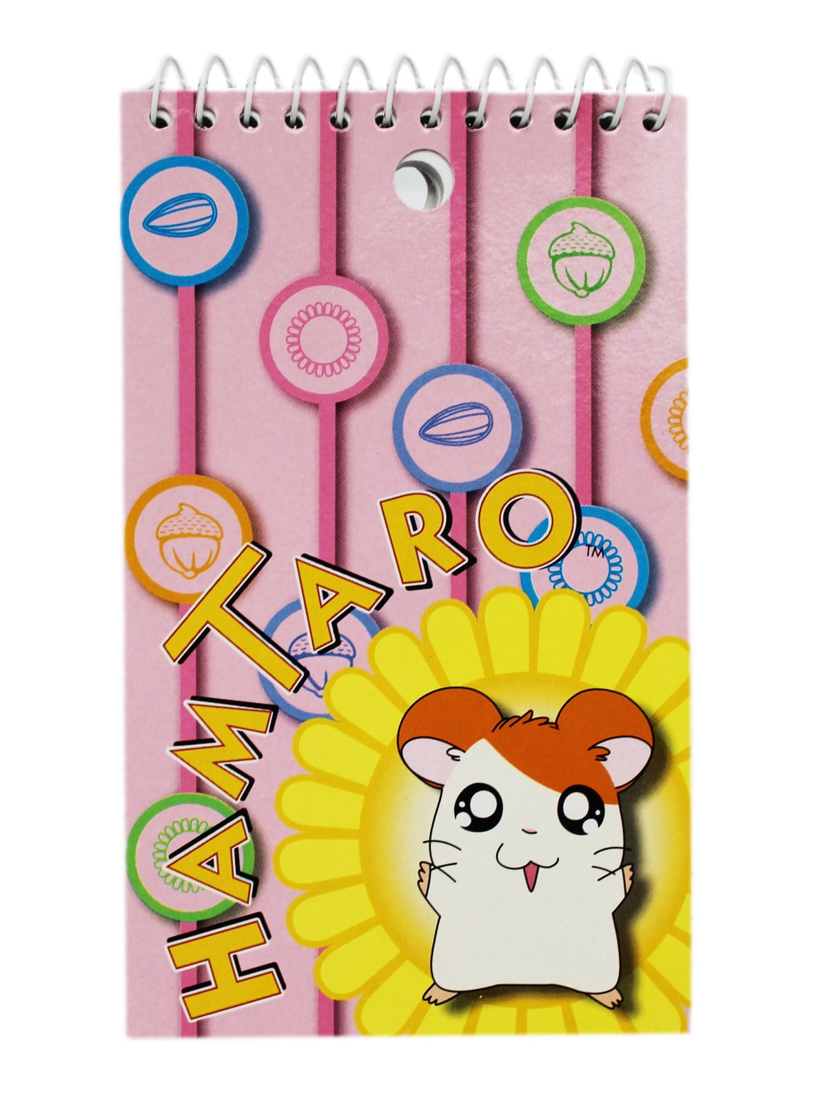 Hamtaro Flower Graphic Pink Colored Flip Notepad - Walmart.com