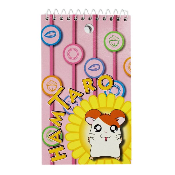 Hamtaro Flower Graphic Pink Colored Flip Notepad - Walmart.com