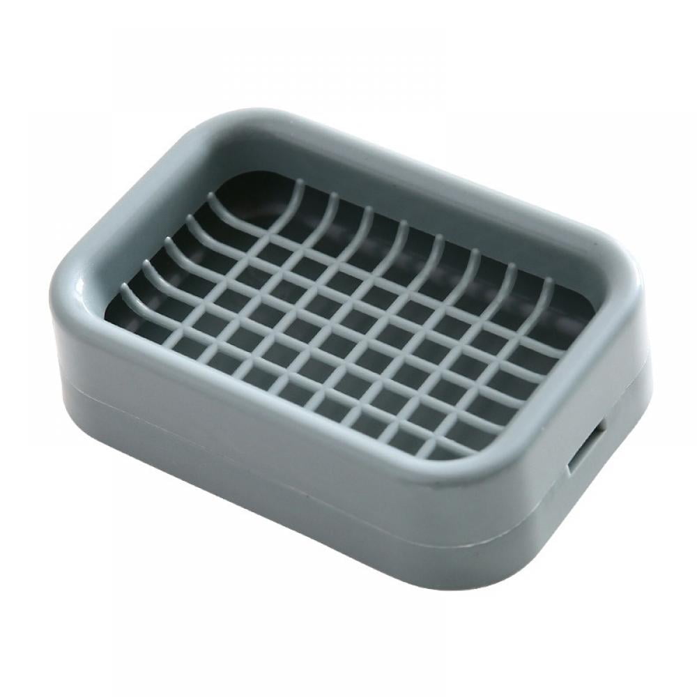 Soap Dish Tray with Drainage Grid and Holder for Kitchen Sink ...