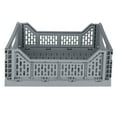 Simplify 15LT Collapsible Plastic Storage Crate in Grey - Walmart.com