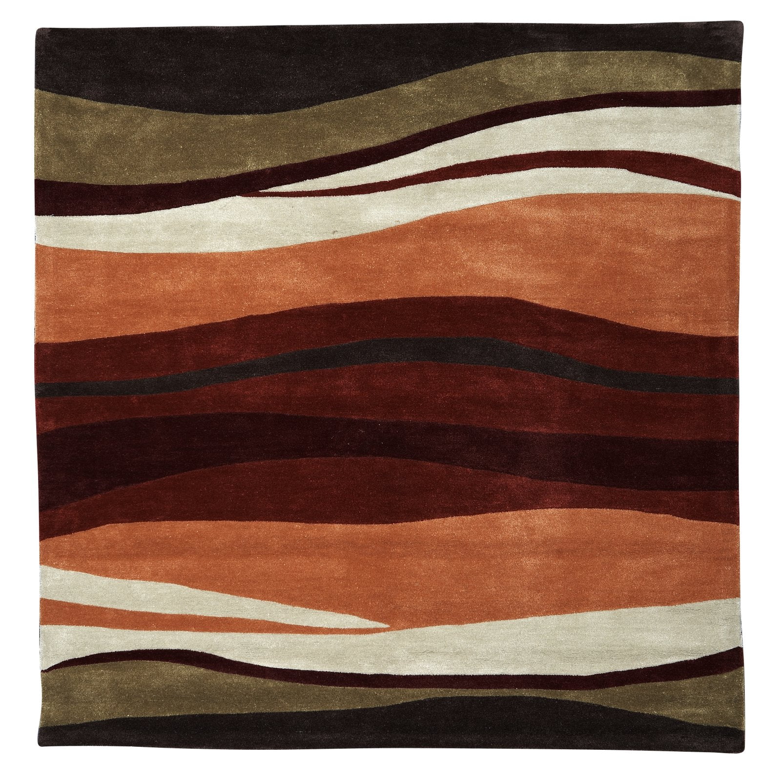 Linon Trio Area Rug - Garnet / Orange - Walmart.com