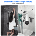 1 Set L-Shaped Shower Curtain Rod, Adjustable Stainless Steel Corner ...