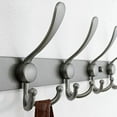 Coat Rack Wall Mounted - 5 Tri Hooks, Heavy Duty, Stainless Steel ...