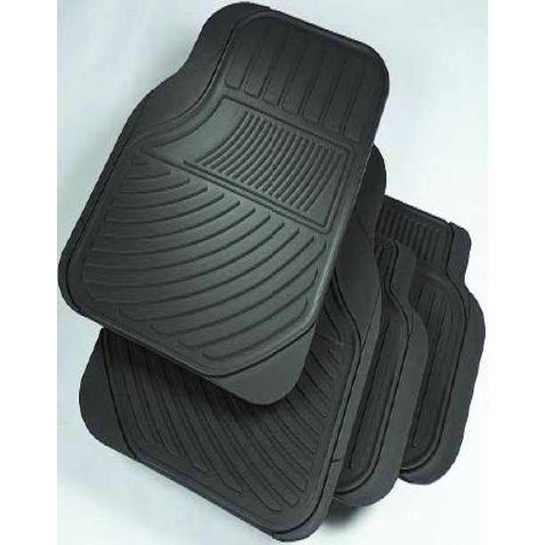Rubber Queen Floor Mat 70754 Format; Cut-To-Fit; Gray; Rubber; 4 Piece ...