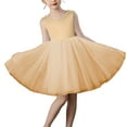 Avrntaa Girls Tulle Party Dress, Sleeveless Tutu Ball Gown for Birthday ...
