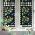 Blueberries Window Privacy Film, Fall Harvest Blueberry Green Leaf ...