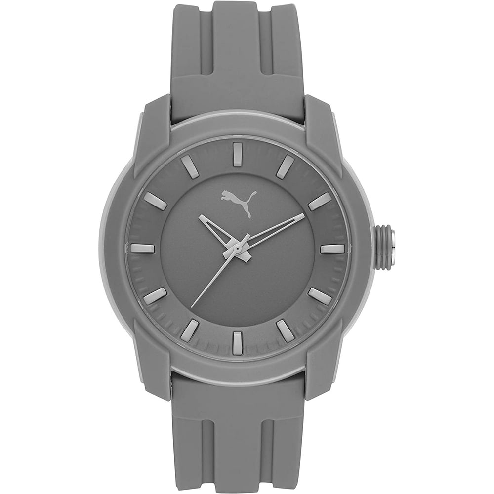 PUMA - PUMA Men's Quartz Watch with Silicone Strap 45MM GREY - Walmart ...