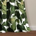 Lush Decor Tropical Paradise 84" x 52" Leaves Green 3" Rod Pocket Pair ...