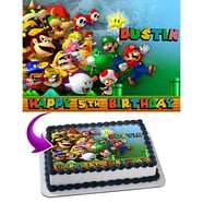 Mario Racing Kart Toy Yoshi Racing Kart Mario Cake Toppers Princess ...