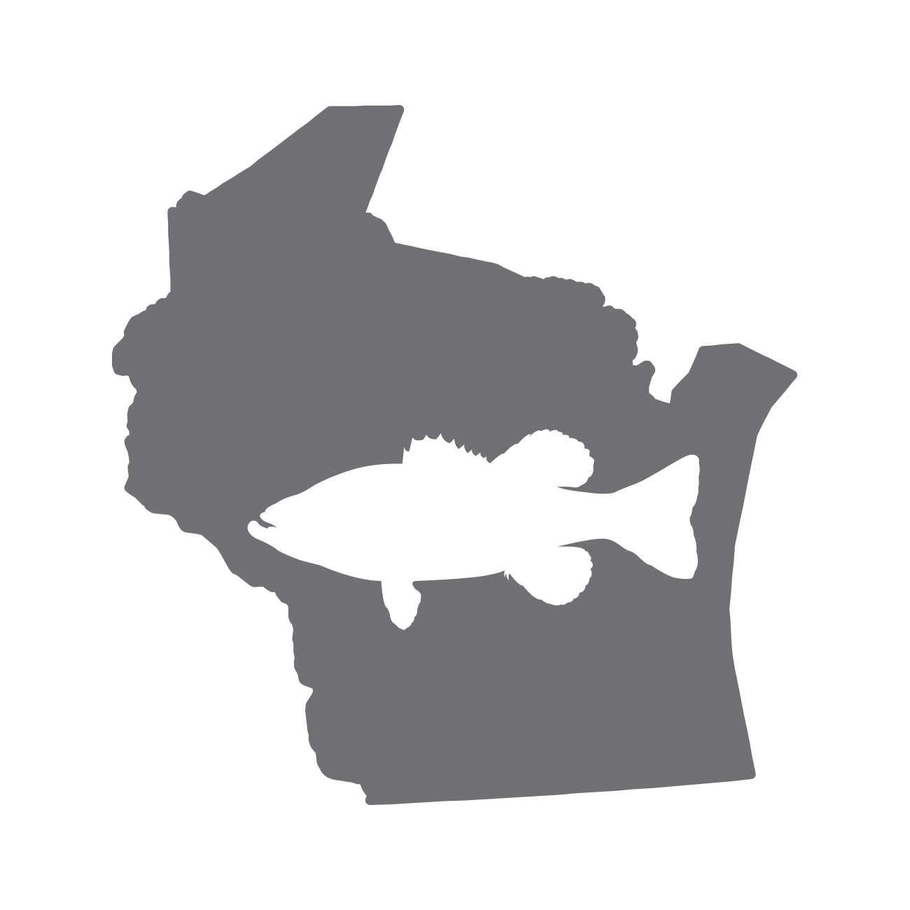 Wisconsin Bass Sticker Decal Die Cut - Self Adhesive Vinyl ...