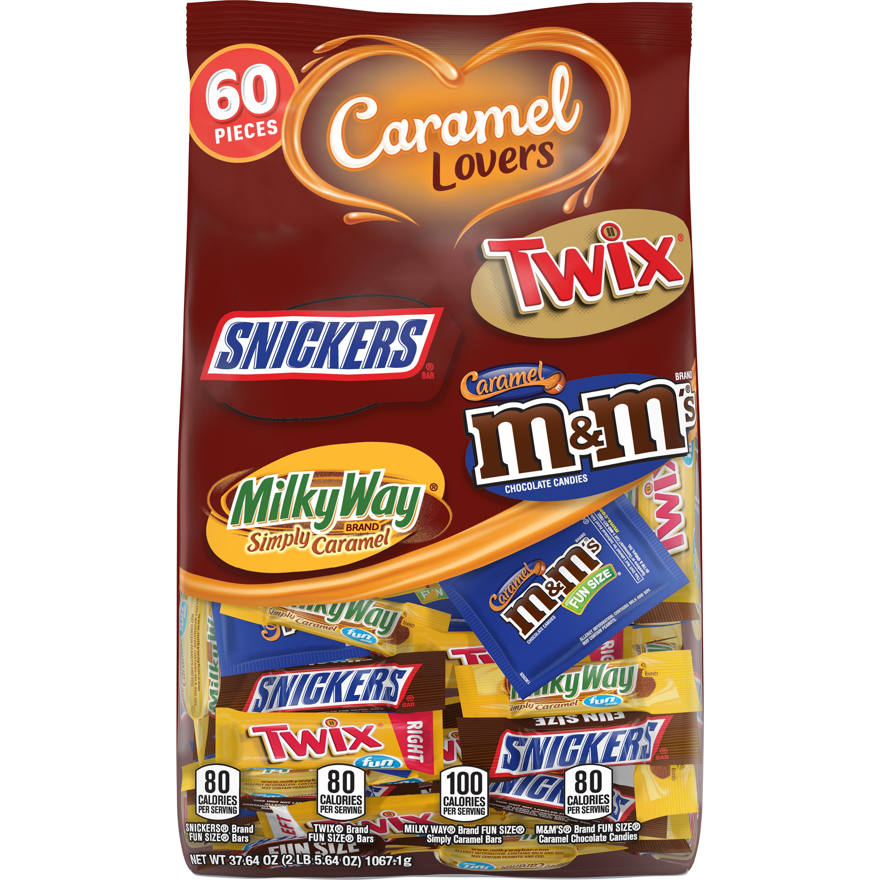 MARS Chocolate Caramel Lovers Fun Size Candy Bars Variety Mix 37 64 MARS Chocolate Caramel Lovers Fun Size Candy Bars Variety Mix 37 64